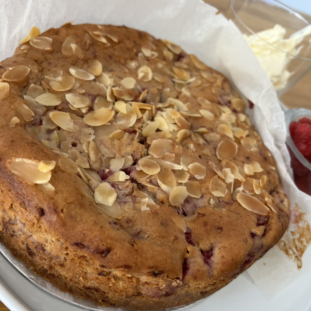 Raspberry Vanilla Cake - Jules of the Kitchen