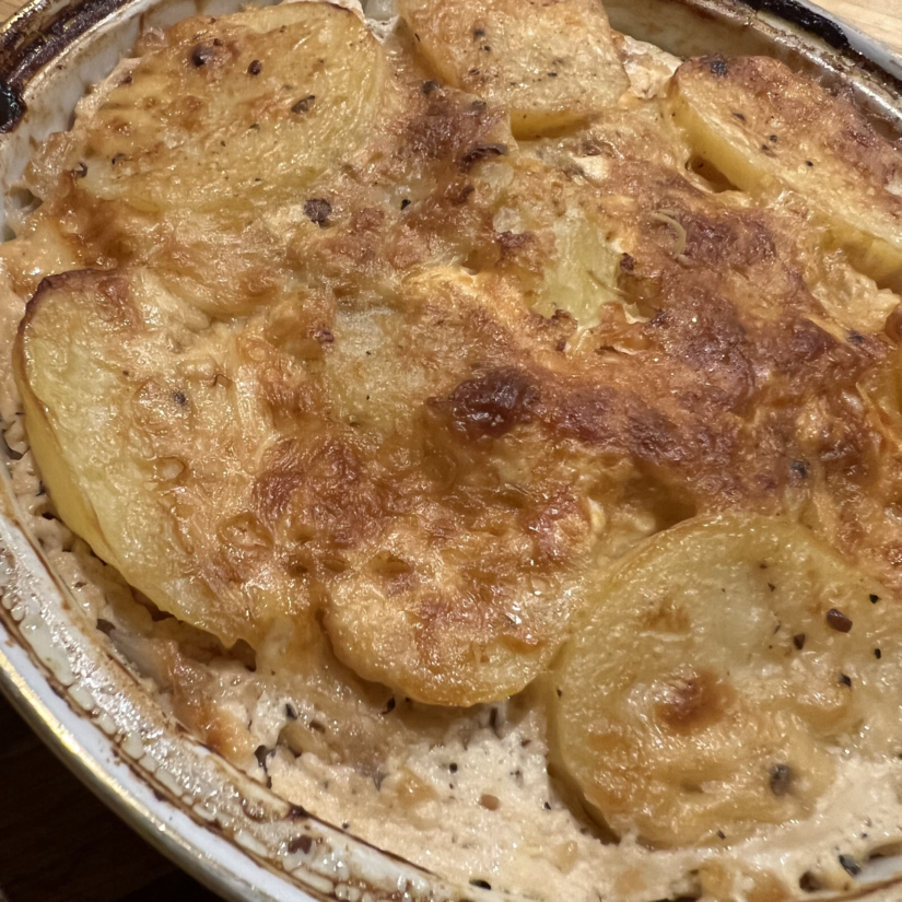 Cheesy Potato Bake - Jules of the Kitchen