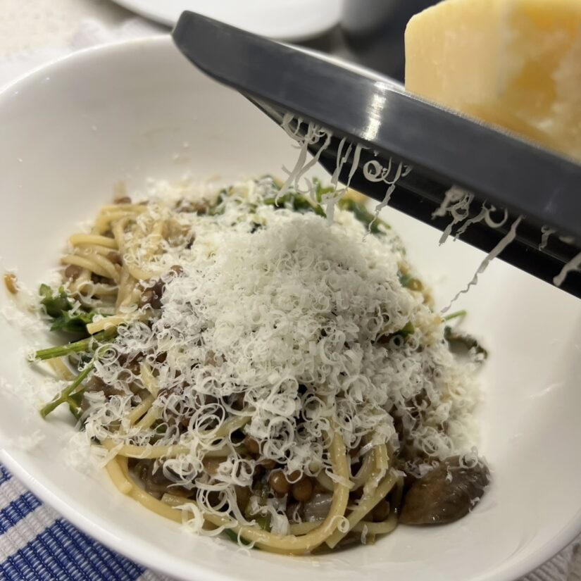 Lentils with Spaghetti - Jules of the Kitchen